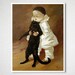 Pierrot and Black Cat Vintage Art Print by Steinlen - Poster or Canvas ...
