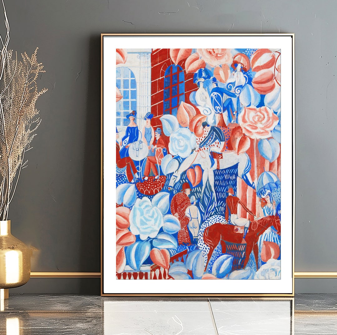 Jockey a Bagatelle by Raoul Dufy Fine Art Print - Modernist Art, Animal ...