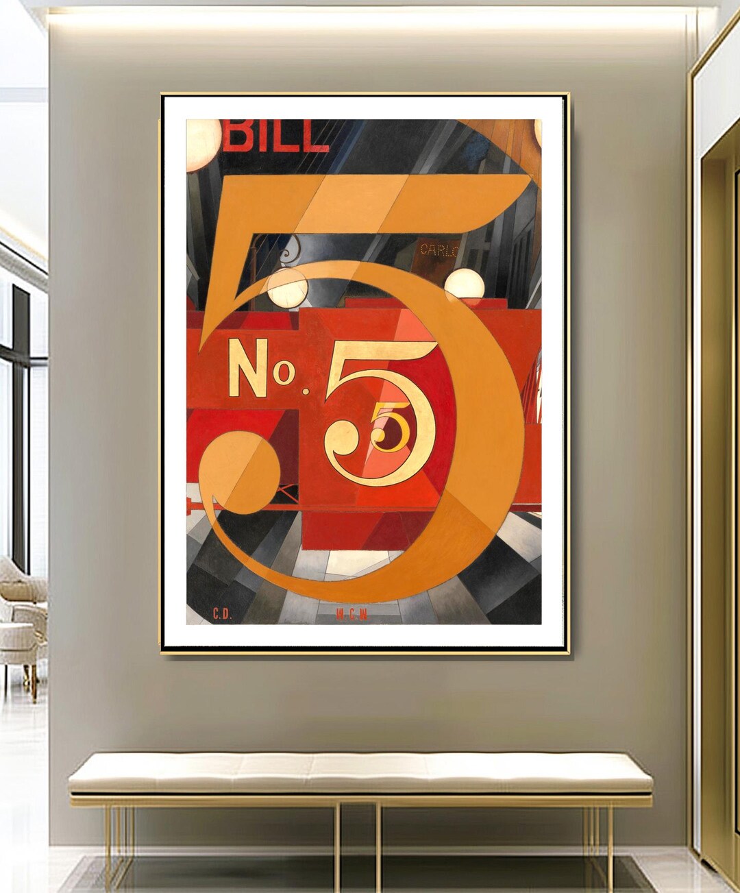 Charles Demuth 'I Saw the Figure 5 in Gold' Fine Art Print - Etsy