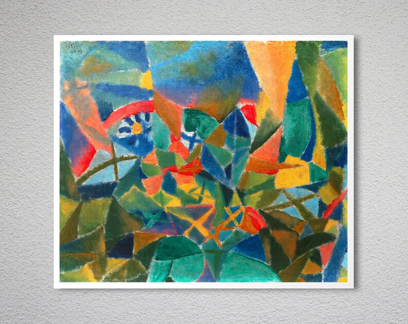 Flower Bed by Paul Klee Fine Art Print Expressionist Wall - Etsy