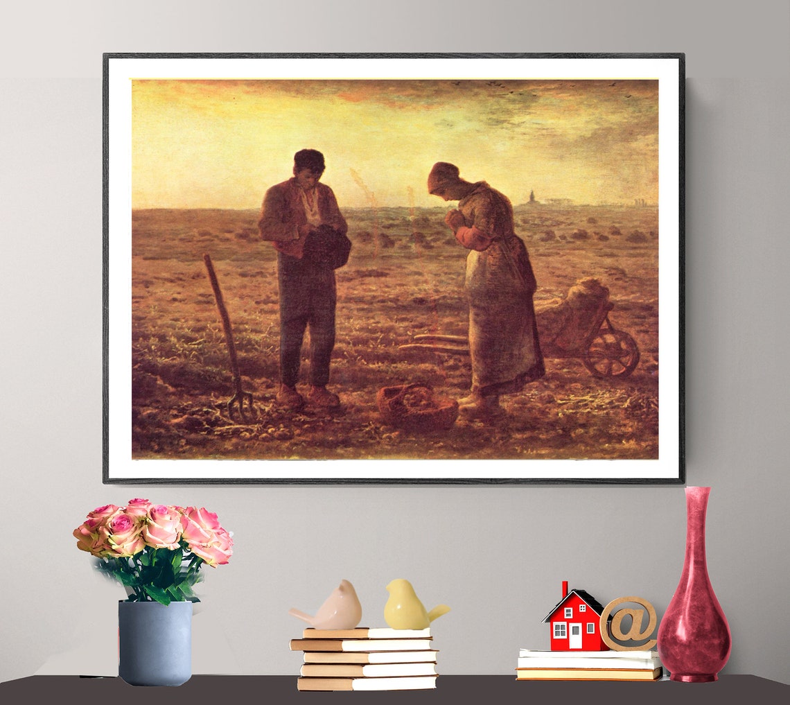 The Angelus by Jean François Millet Fine Art Print Poster | Etsy