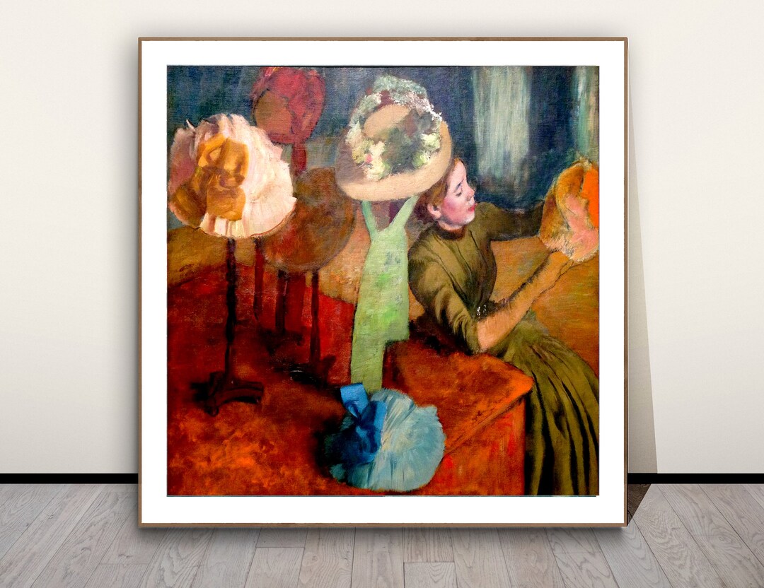 Degas 'the Millinery Shop' Fine Art Print - Home Wall Decor - Etsy