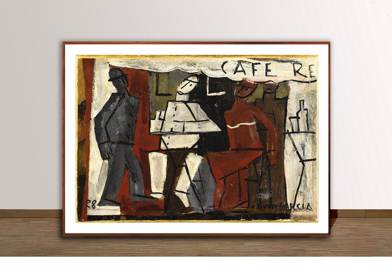 Joaquin Torres Garcia "cafe De Paris" Fine Art Print - Etsy