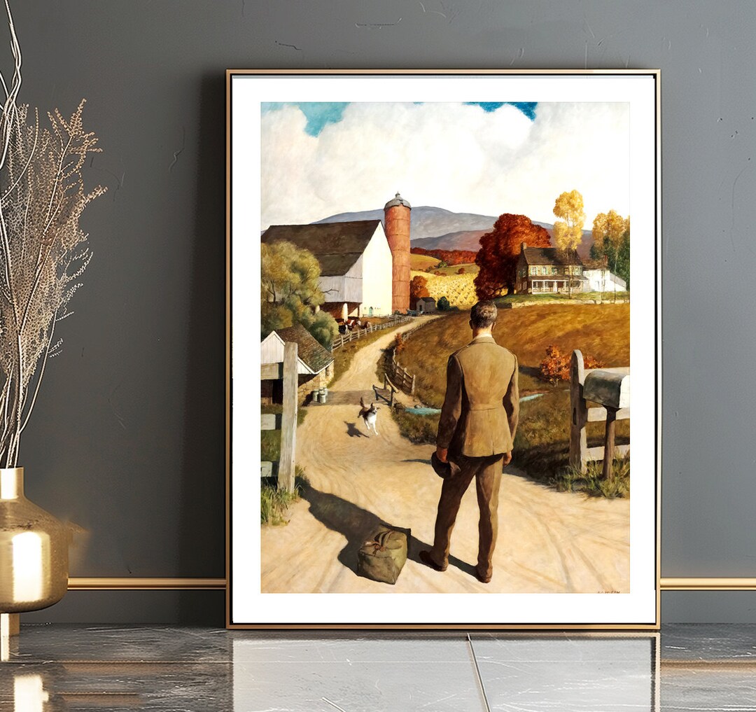 The Homecoming by Newell Convers Wyeth Fine Art Print - Military Poster ...