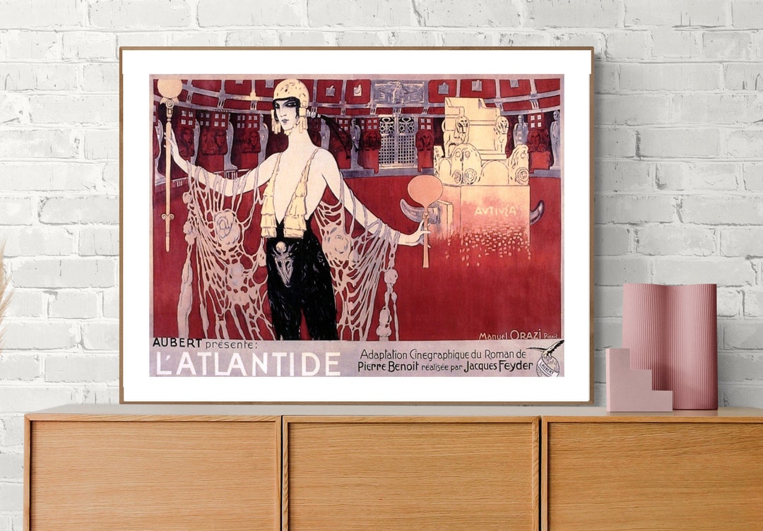 L'atlantide by Manuel Orazi, Vintage Print, Cinema Poster, Theater Wall ...