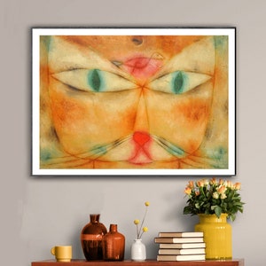 Cat and Bird by Paul Klee Fine Art Print Expressionist Wall - Etsy