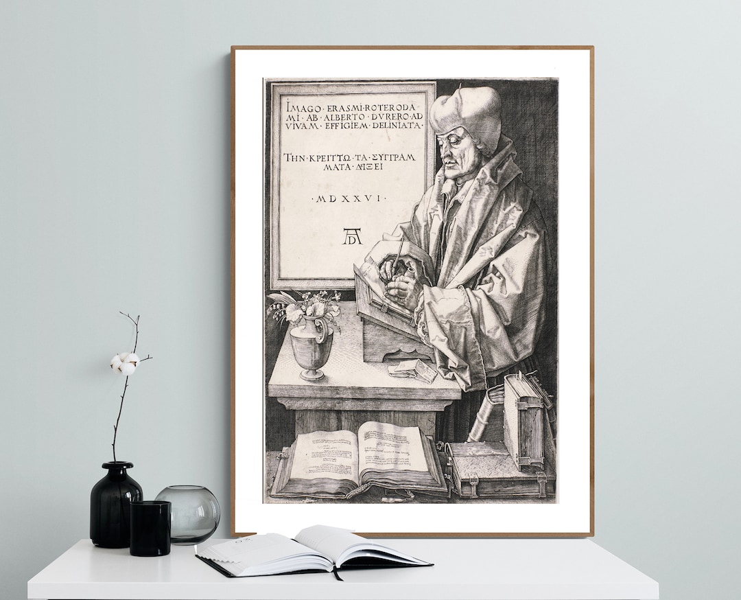Albrecht Durer: Erasmus of Rotterdam Fine Art Print - Etsy