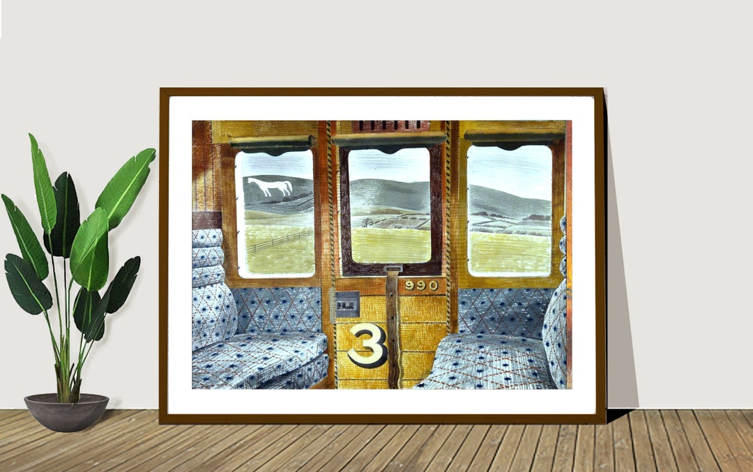Train Landscape by Eric Ravilious Fine Art Print Poster - Etsy
