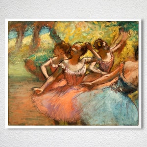 Four Ballet Dancers by Edgar Degas Fine Art Print - Figurative Art ...