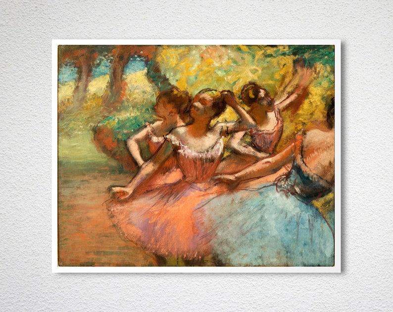 Four Ballet Dancers by Edgar Degas Fine Art Print Figurative - Etsy