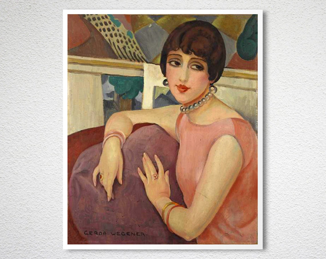 Lili Elbe by Gerda Wegener Fine Art Print Art Nouveau - Etsy
