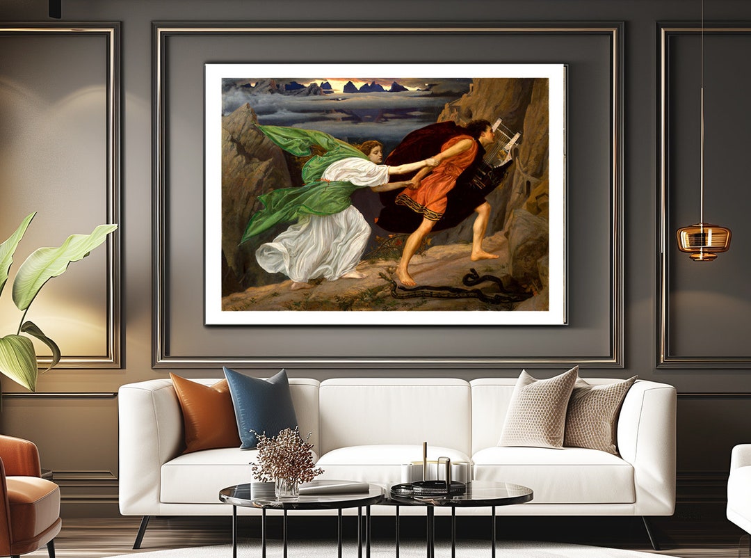 Orpheus and Eurydice by Sir Edward John Poynter Fine Art Print - Mythological Painting / Gift ...