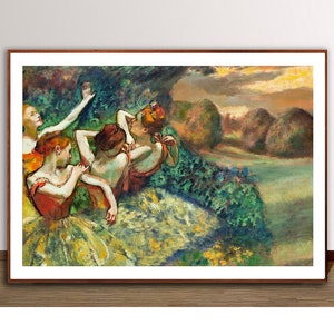 Four Dancers by Edgar Degas, Fine Art Print, Impressionist Poster ...