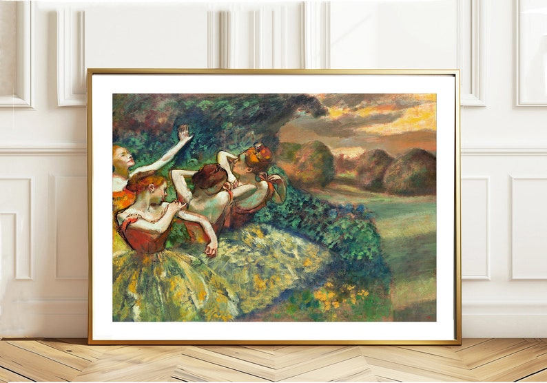 Four Dancers by Edgar Degas, Fine Art Print, Impressionist Poster ...