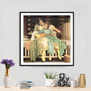 The Music Lesson by John Frederic Leighton Fine Art Print | Etsy