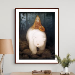 White Bear, King Valemon by Theodor Kittelsen Fine Art Print - Poster ...