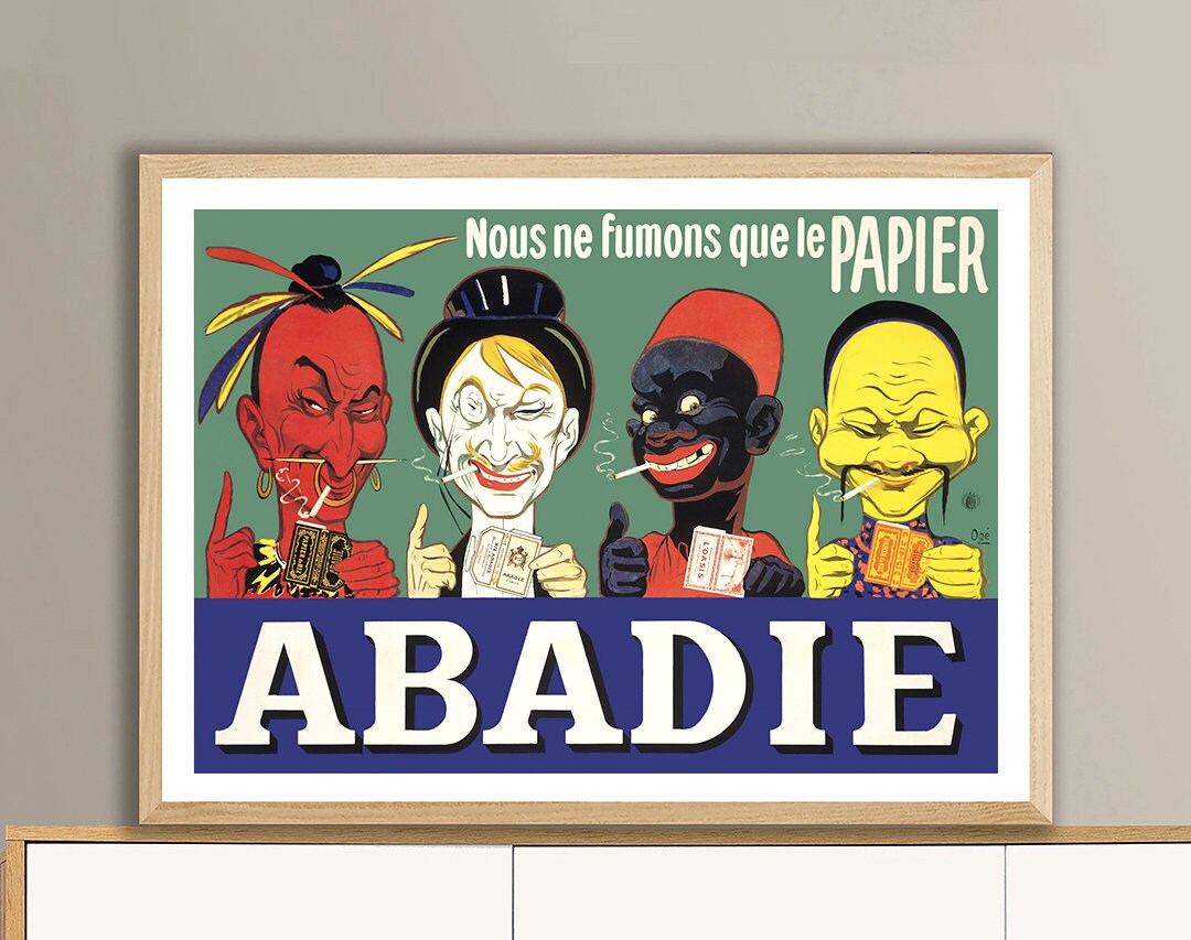 Abadie Papier Vintage Poster Poster Paper or Canvas Print / Gift Idea ...