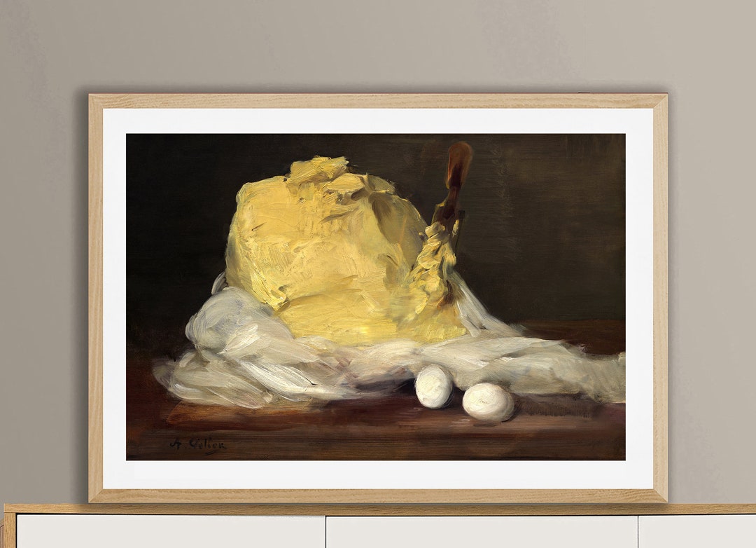 Mound of Butter by Antoine Vollon Fine Art Print - Retro Artwork, Food ...