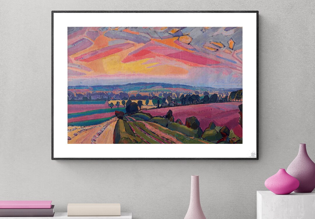Spencer Gore Landscape Art Print: the Icknield Way - Etsy