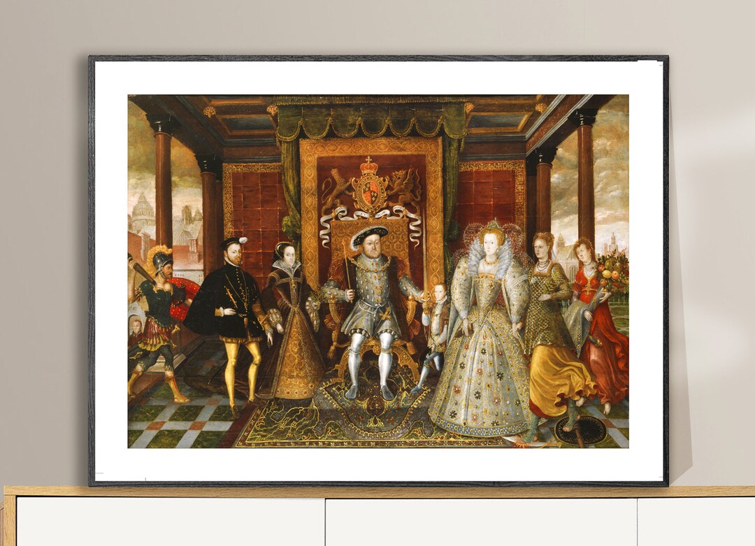 An Allegory of the Tudor Succession, the Family of King Henry VIII Fine ...