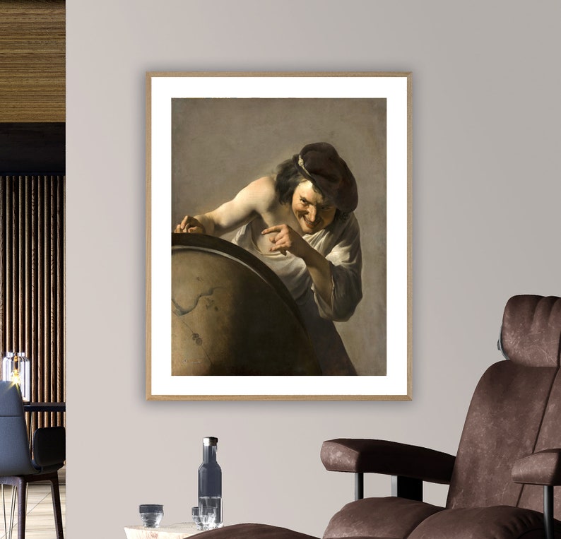 Democritus the Laughing Philosopher by Johannes Moreelse Fine - Etsy