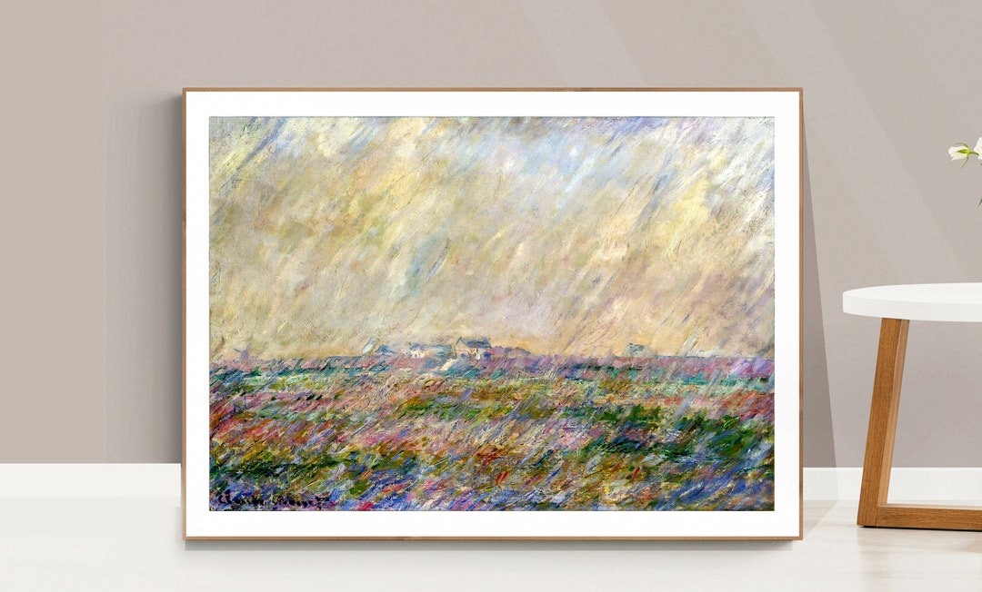 The Rain by Claude Monet Fine Art Print - Poster Paper or Canvas Print ...