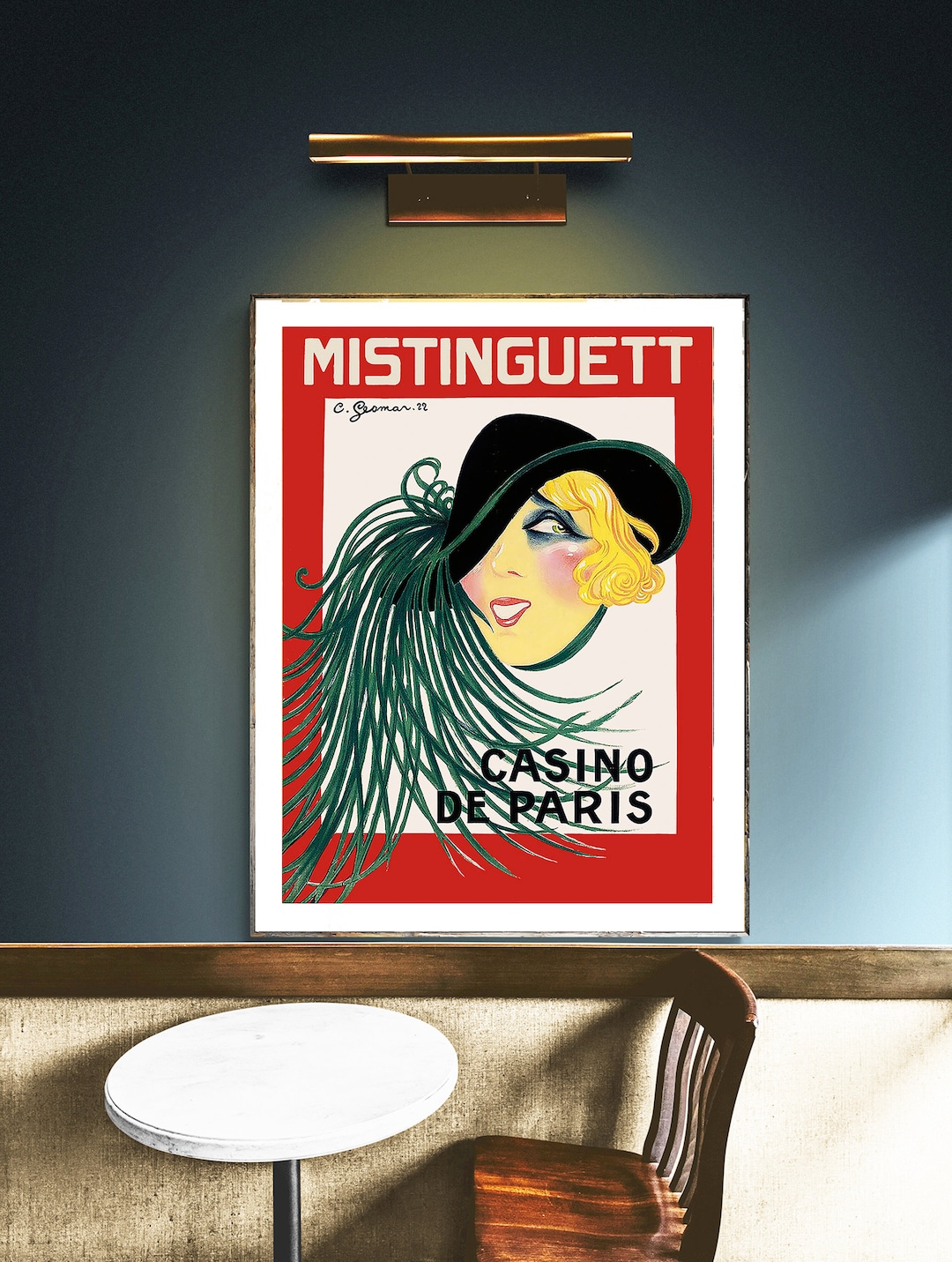Mistinguett Casino De Paris Vintage Poster: French Wall Art - Etsy