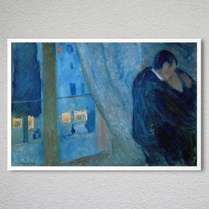 The Kiss by Edvard Munch Fine Art Print Poster Paper | Etsy