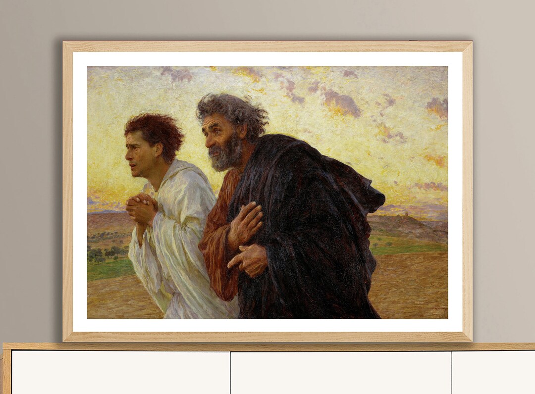 The Disciples Peter and John Running to the Sepulchre on the Morning of ...