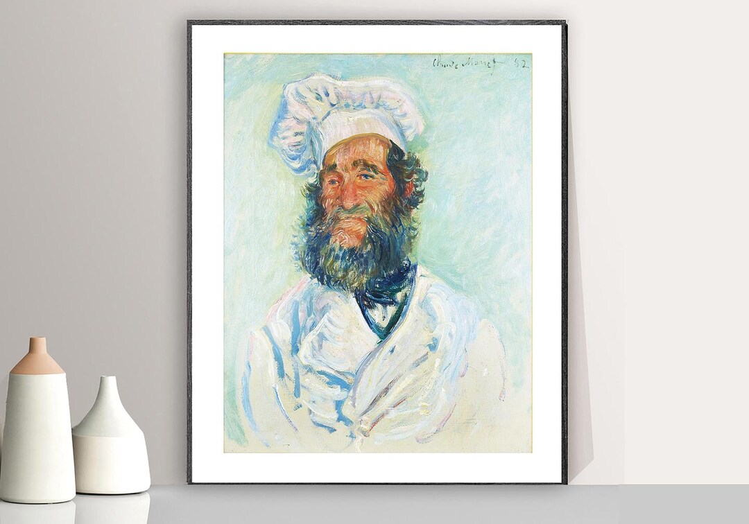 Claude Monet 'the Cook' (le Chef Père Paul) Fine Art Print - Kitchen ...