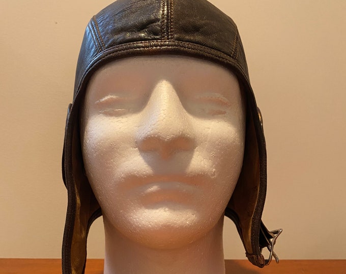 WWII Leather Aviator Gosport Tube Helmet [M] - Etsy