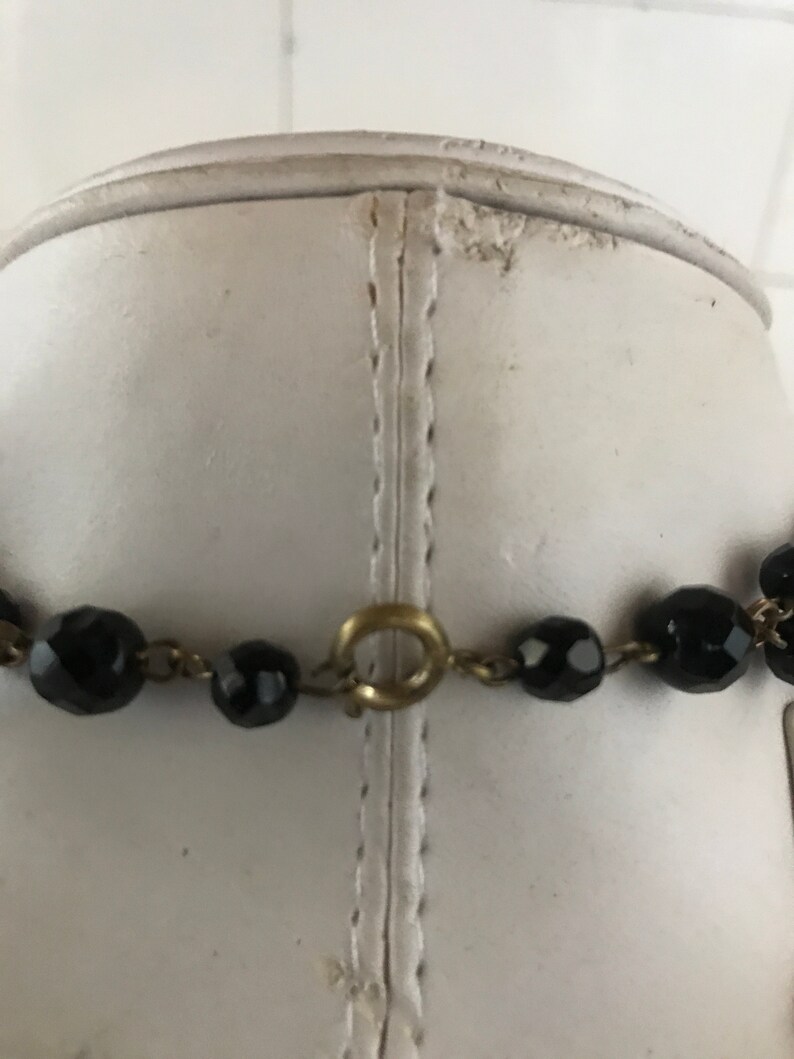 Gorgeous Antique Black Jet Bead Collar Necklace - Etsy