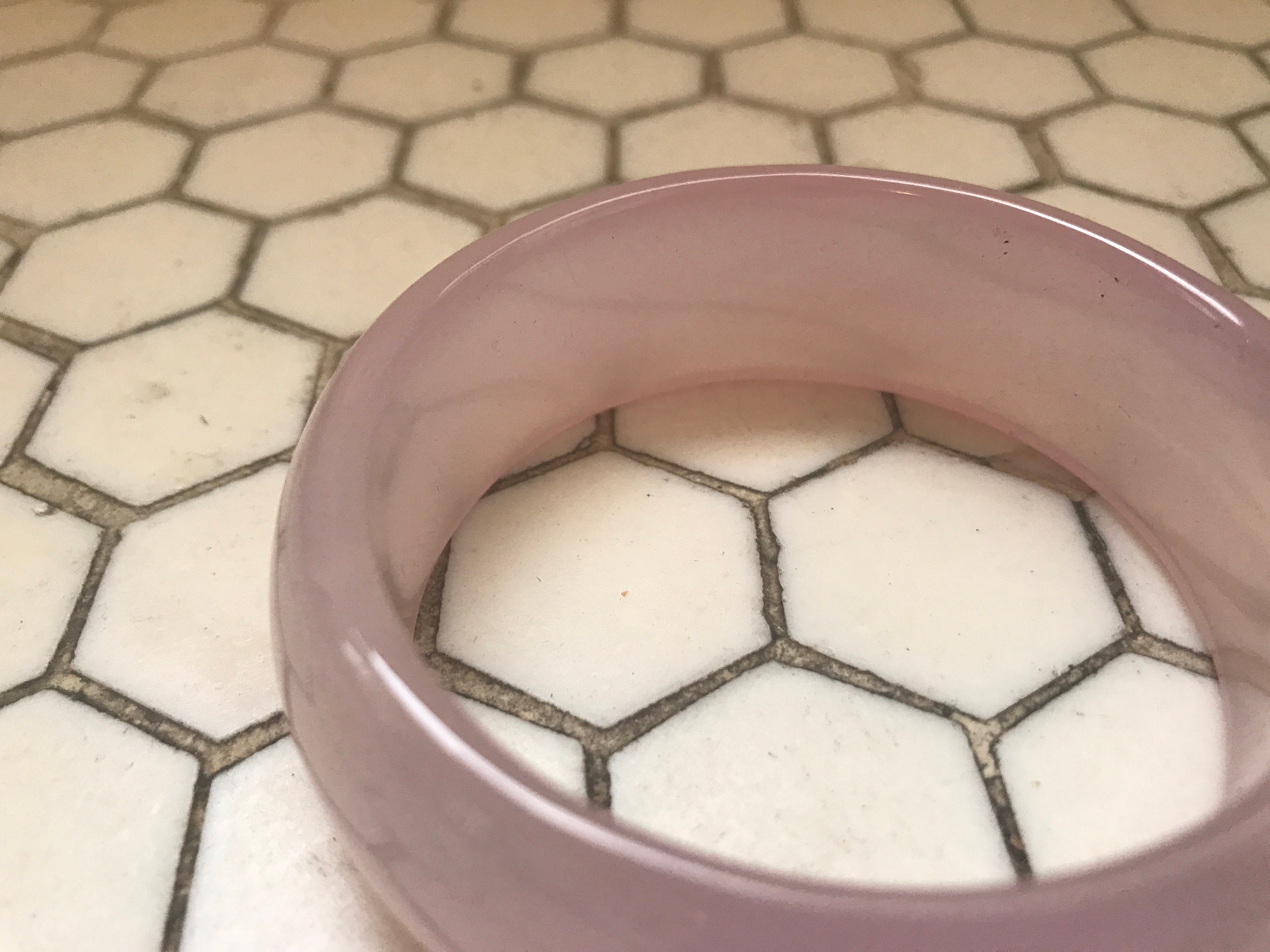 Pink Asian Love Jade Bangle - Etsy