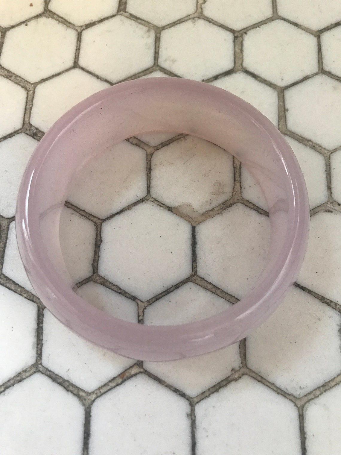 Pink Asian Love Jade Bangle - Etsy