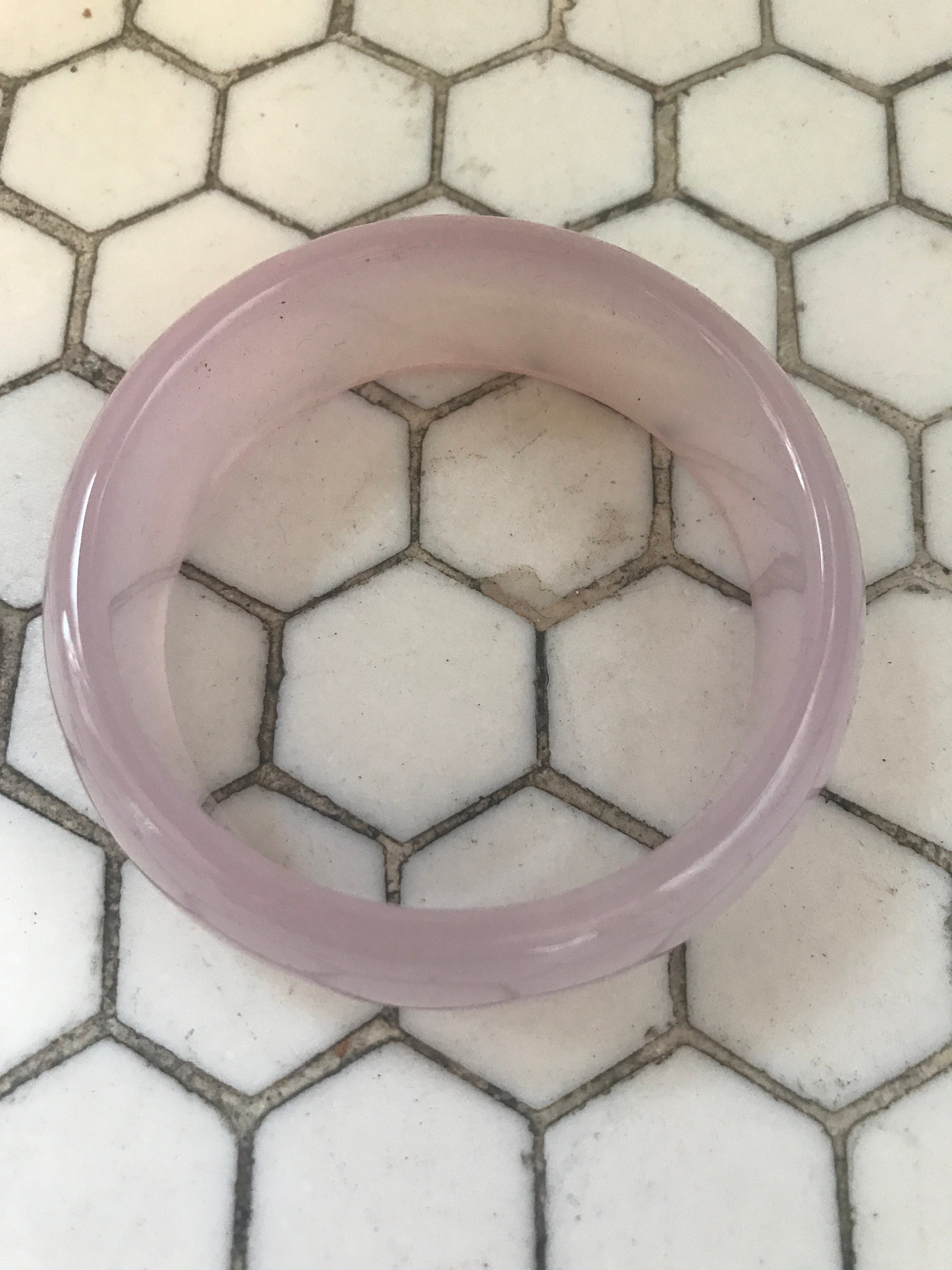 Pink Asian Love Jade Bangle - Etsy
