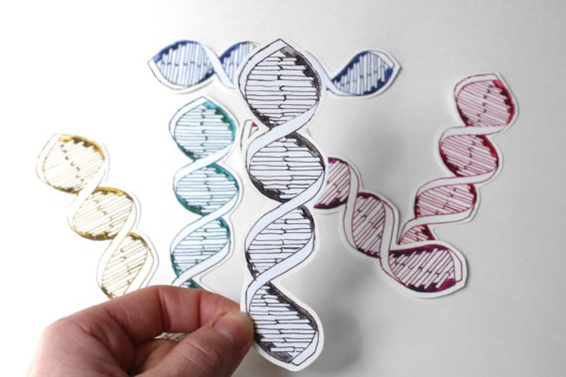 DNA DNA Sticker Science Science Sticker Laptop Sticker - Etsy