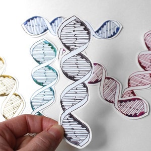 DNA DNA Sticker Science Science Sticker Laptop Sticker - Etsy