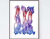 Neuron 8 Neurons Neuron Print Neuron Art Medical Art - Etsy