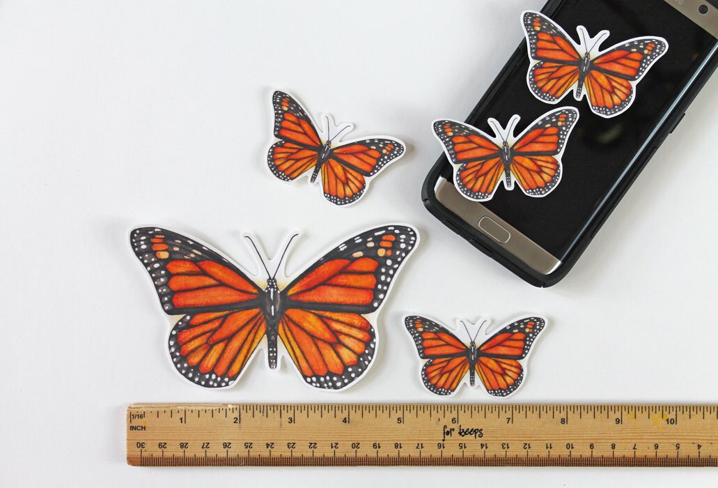 Butterfly Sticker Monarch Sticker Monarch Butterfly Vinyl | Etsy
