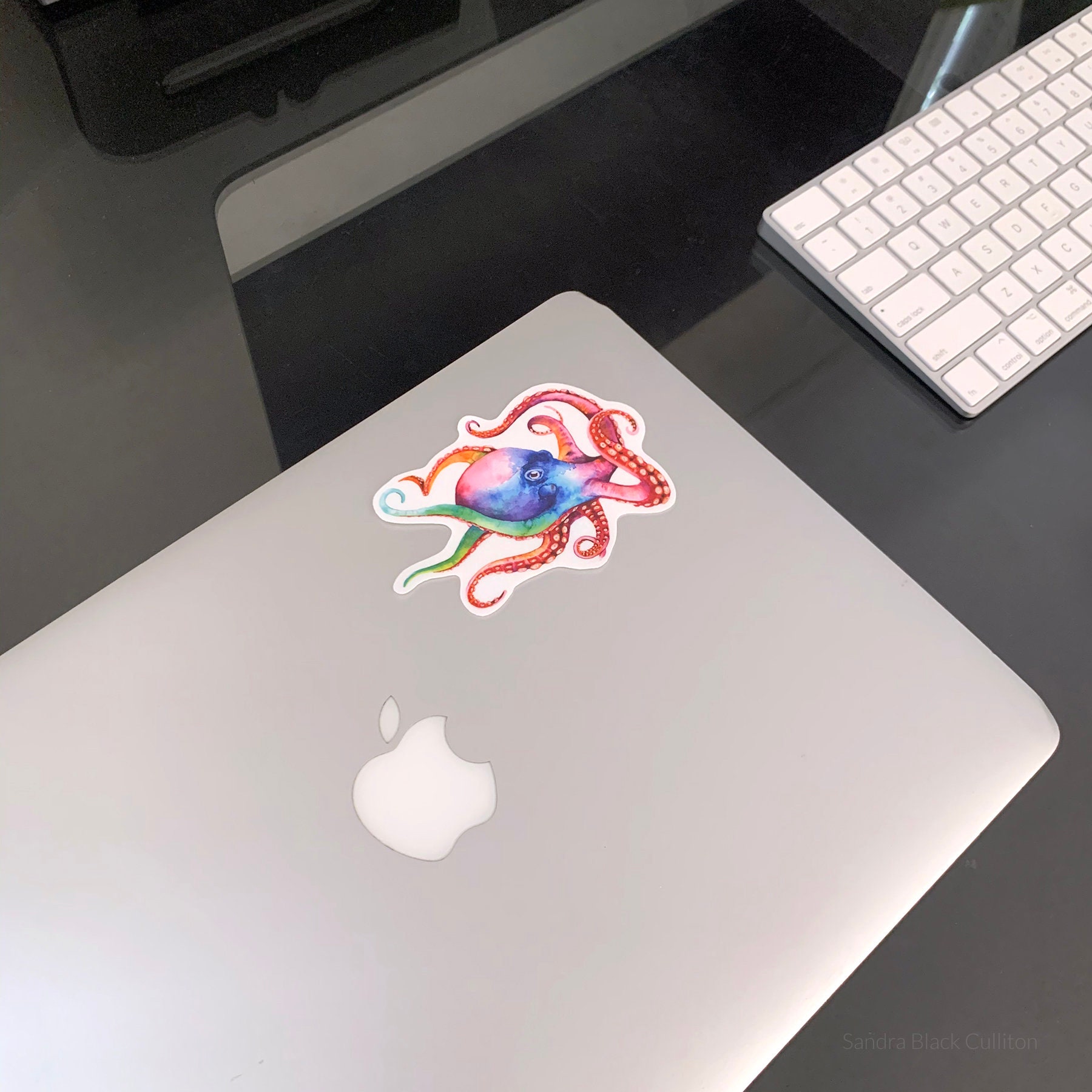 Octopus Sticker Octopus Science Stickers Watercolor - Etsy