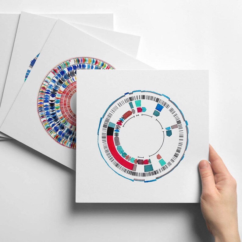 CDK1 genetics art print science print genetics art dna | Etsy