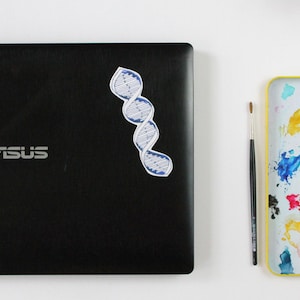 DNA, DNA Sticker, Science, Science Sticker, Laptop Sticker, Bumper ...