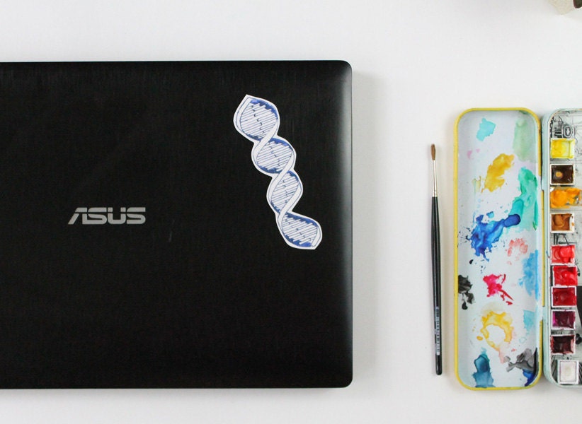 DNA DNA Sticker Science Science Sticker Laptop Sticker - Etsy