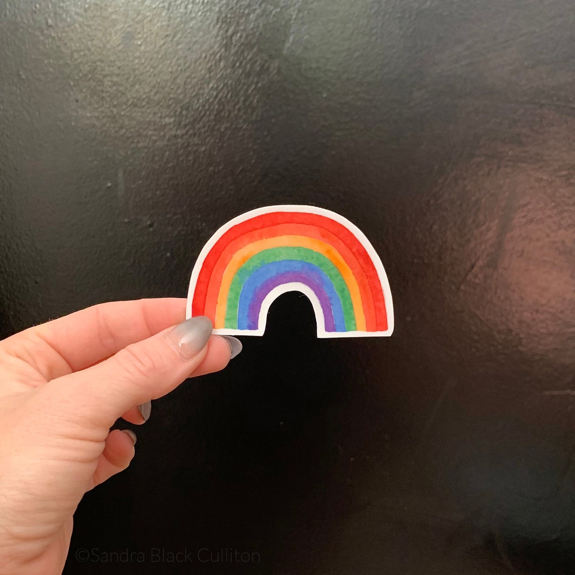 Rainbow Sticker Watercolor Sticker Watercolor Rainbow | Etsy