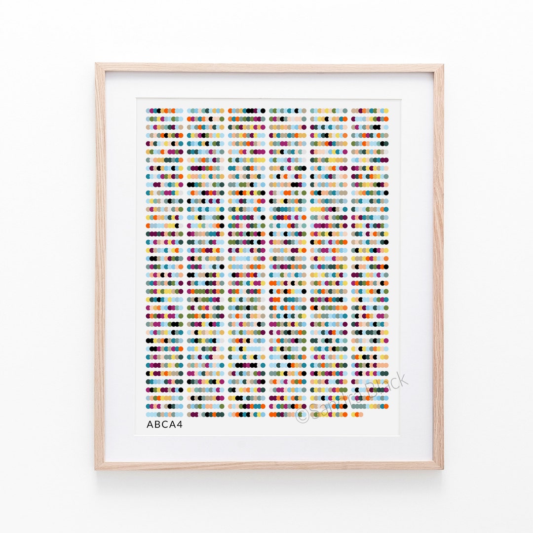 ABCA4, Sequence Art, Genetics Art, Dna, Rna, Biology Art, Science Art ...