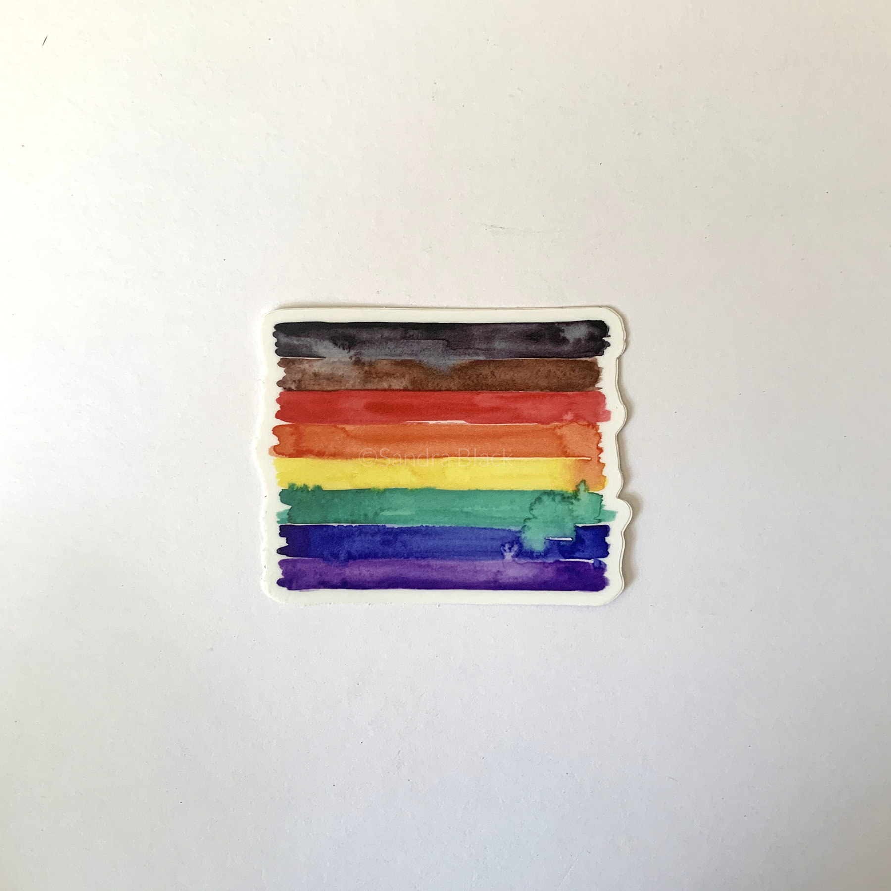 LGBTQ Pride Flag Sticker LGBT Stickers Rainbow Flag Gay | Etsy