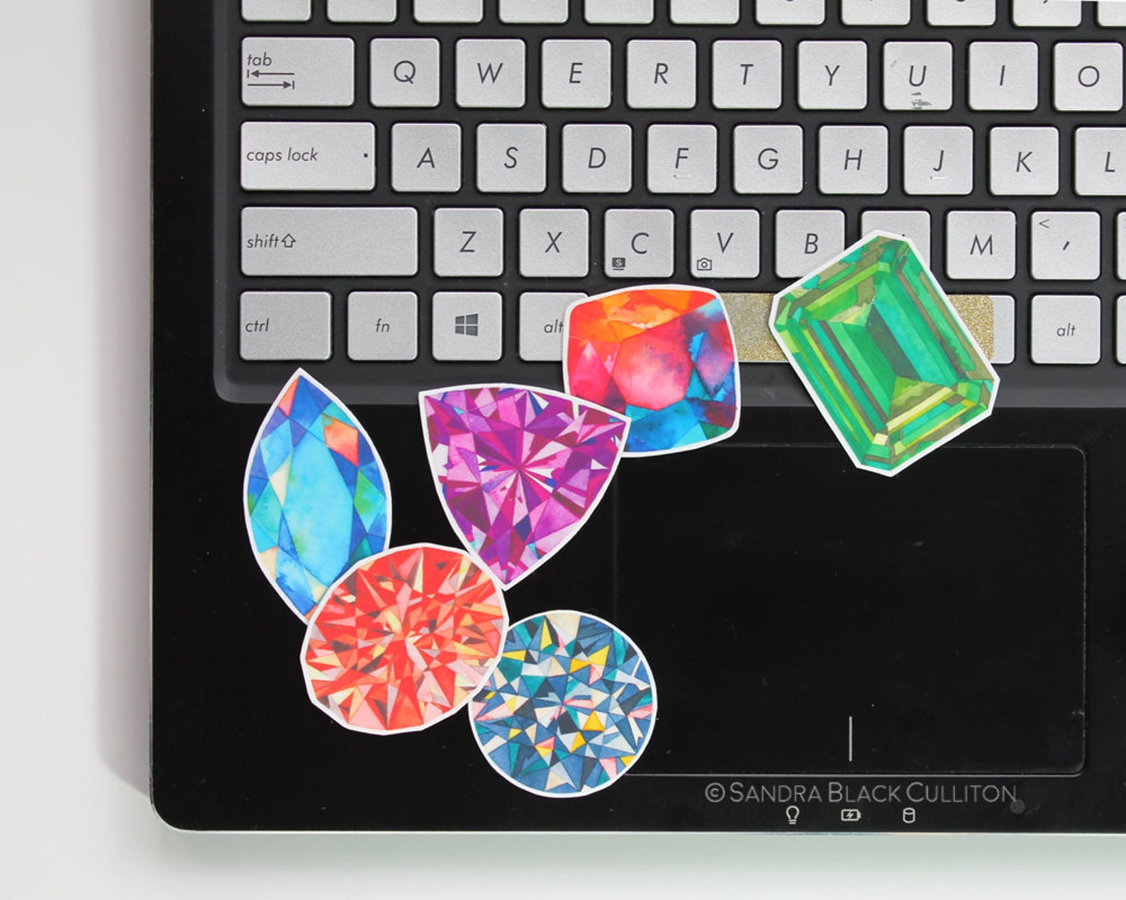 Gemstones Gem Stickers Laptop Sticker Laptop Stickers | Etsy