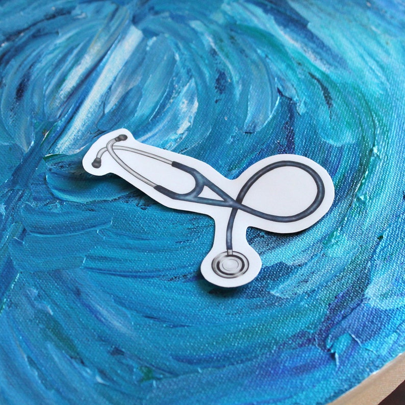Stethoscope Vinyl Sticker Stickers Vinyl Sticker Laptop - Etsy
