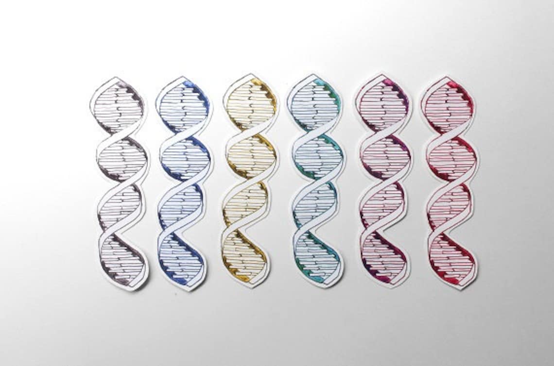 DNA DNA Sticker Science Science Sticker Laptop Sticker - Etsy