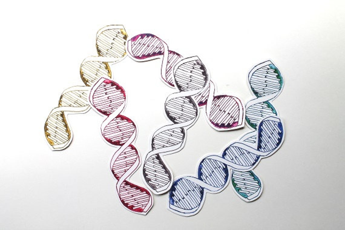 DNA DNA Sticker Science Science Sticker Laptop Sticker - Etsy